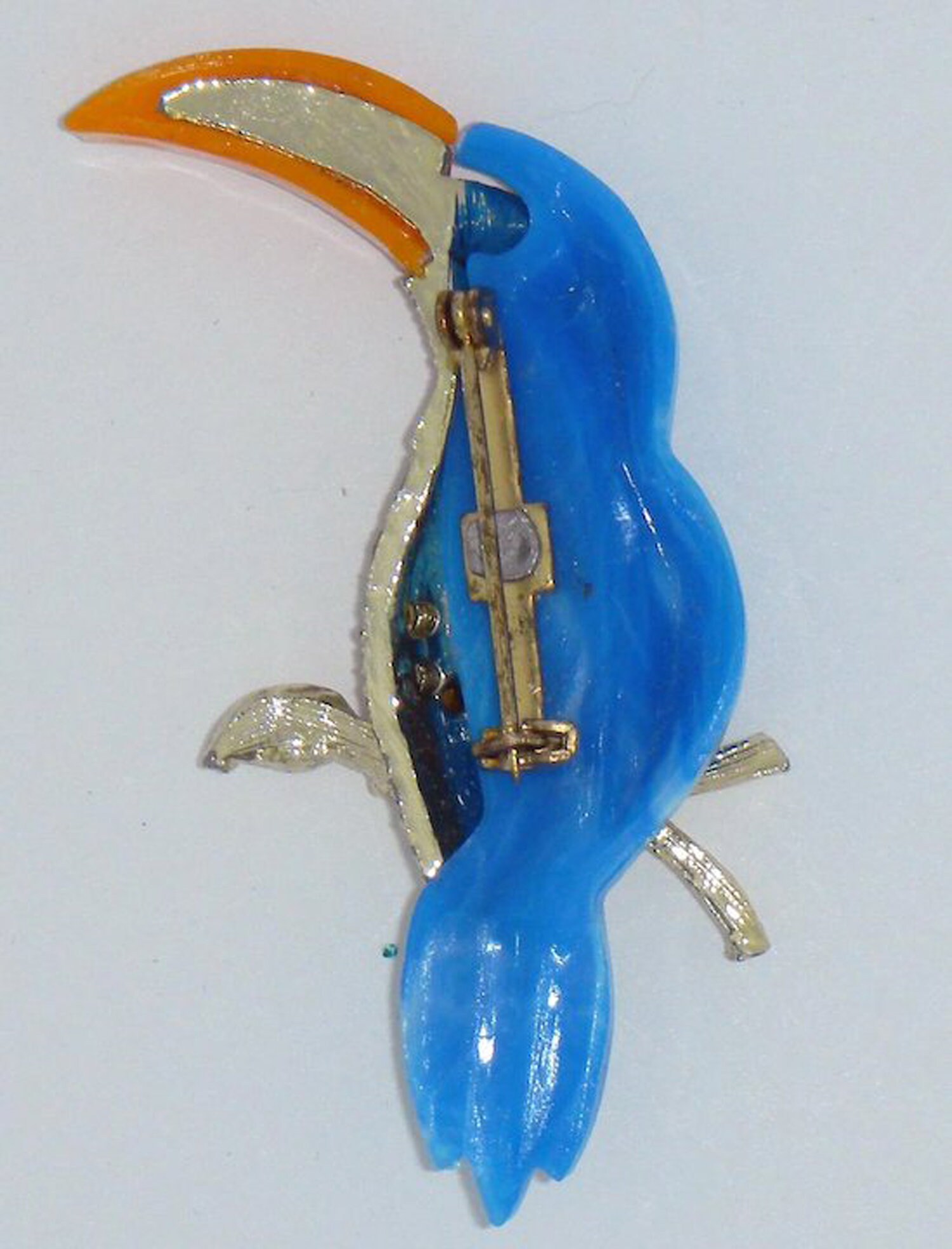 Pretty Blue Parrot Pin - Etsy