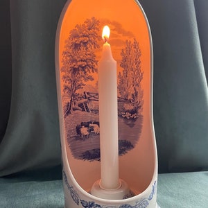 Vintage Spode Signature Collection rural Scenes Blue and White ...