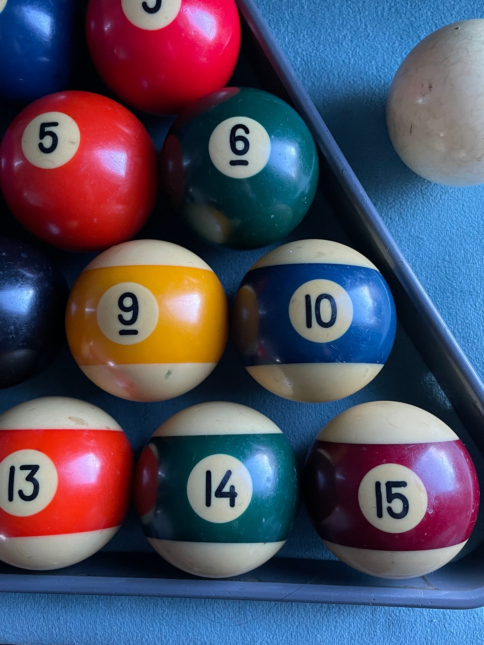 Vintage Hyatt Cast Phenolic Resin Pocket Billiard Pool Balls by Albany ...