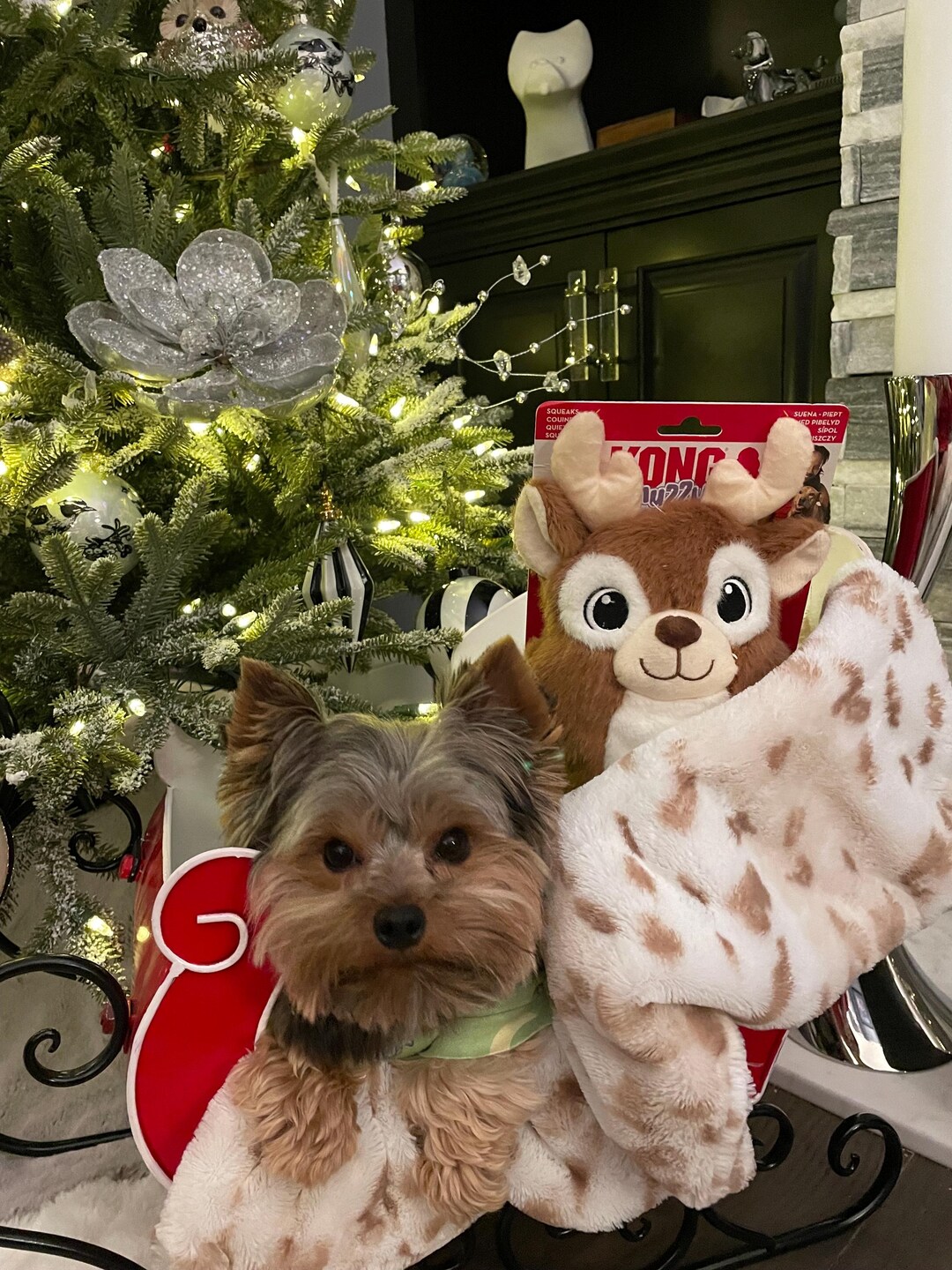 Kong Snuzzles Holiday Reindeer Plush Squeak Toy MEDIUM New With Tag - Etsy