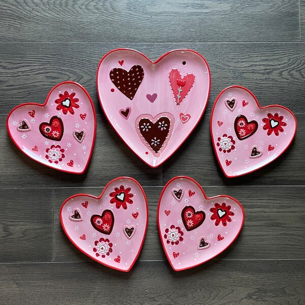 Heart Shaped Plates - Etsy