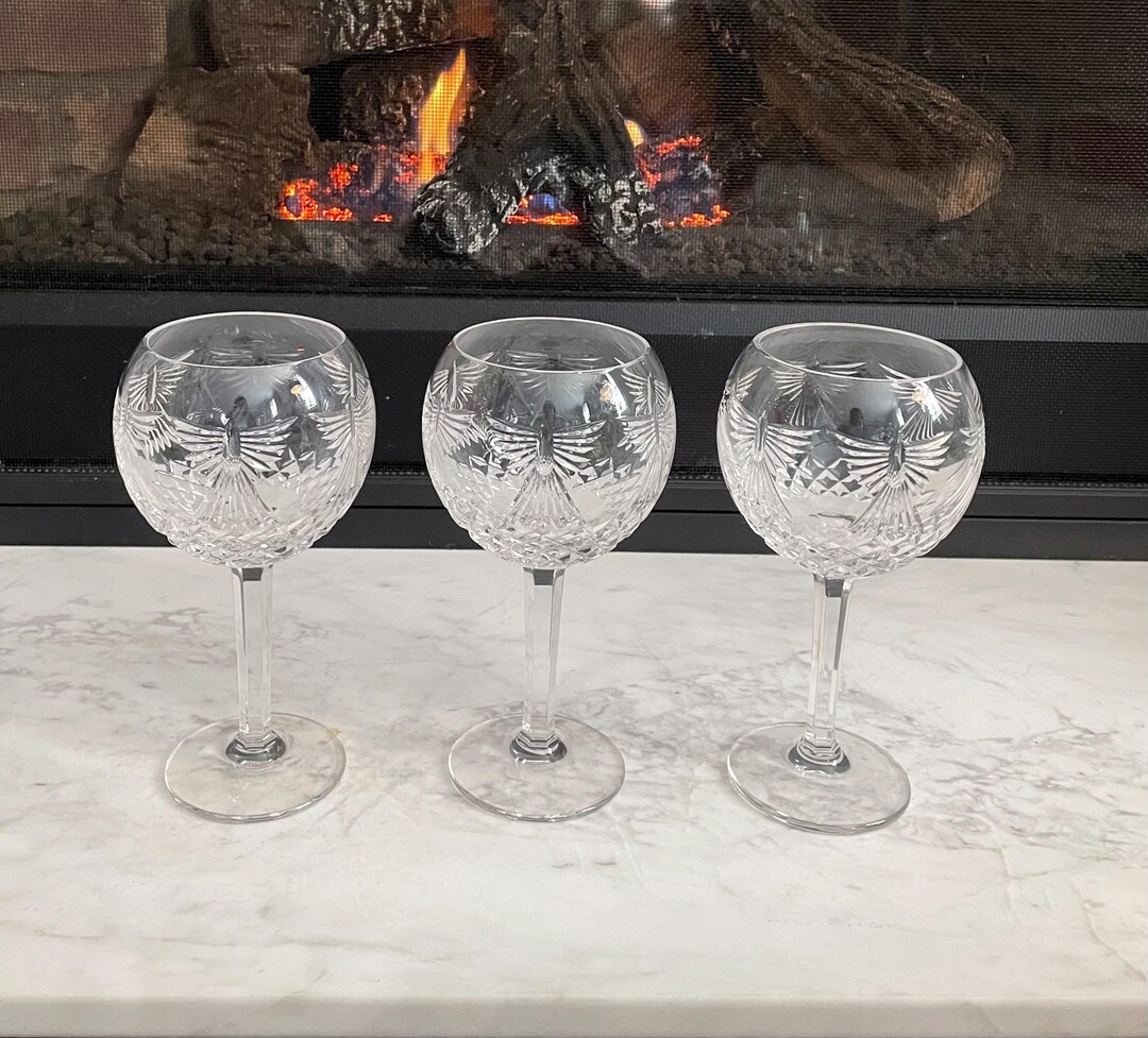 Waterford Millenium Peace Doves Balloon Crystal Toasting Glasses Set of ...