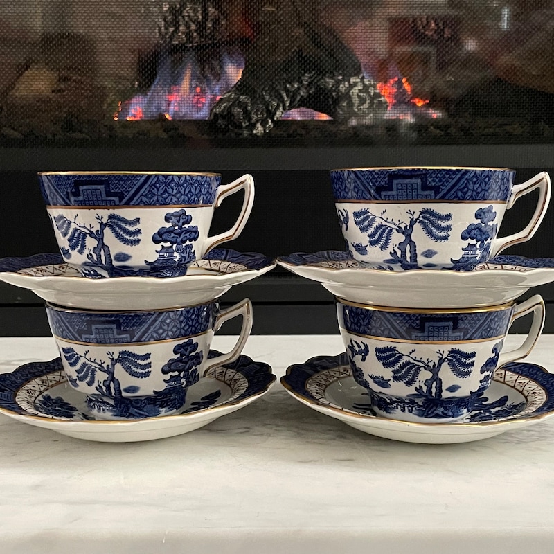 Blue Willow Tea Set - Etsy