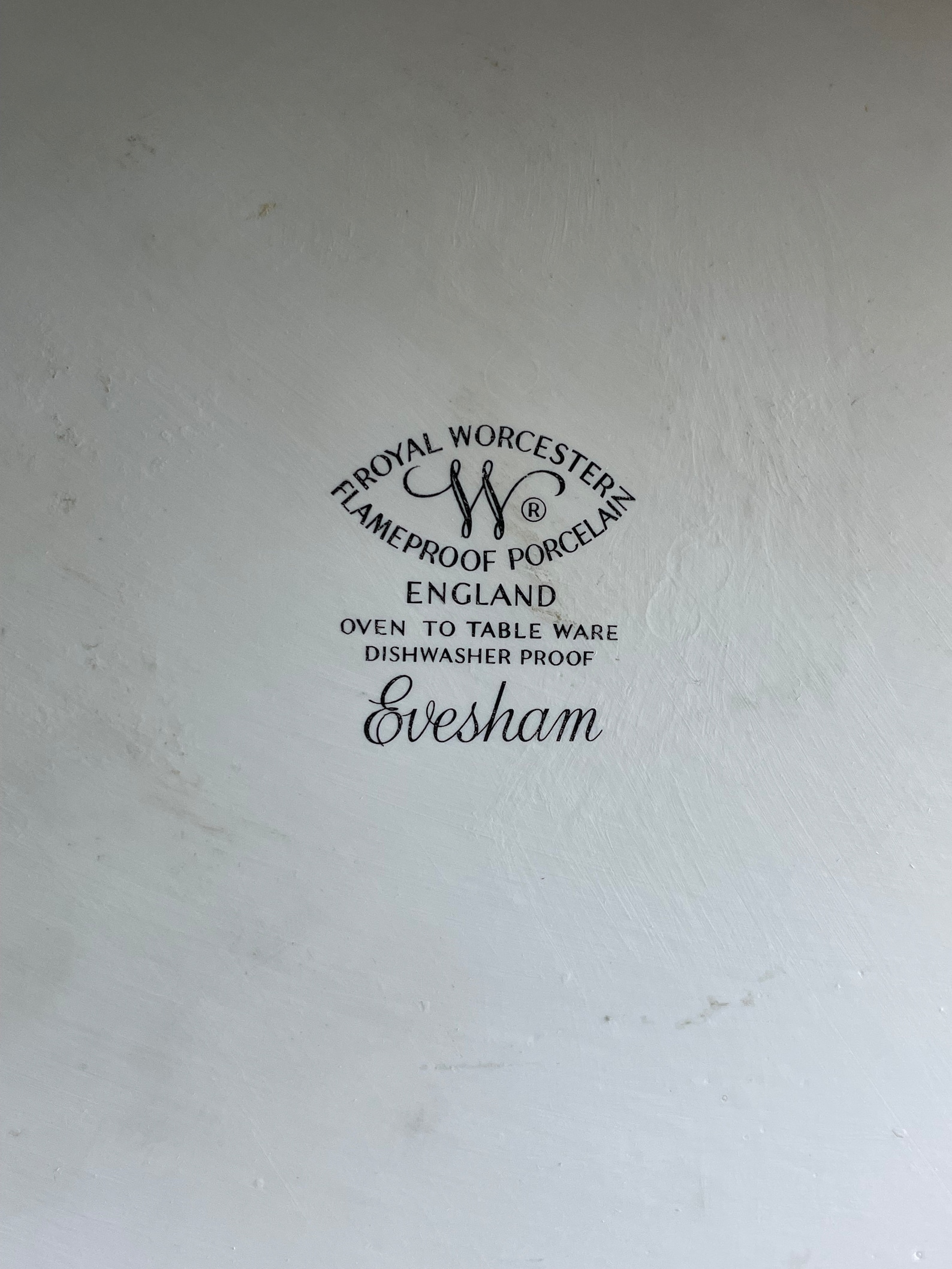 Vintage Royal Worcester Evesham Gold Porcelain Quiche, Pie or Tart Dish ...