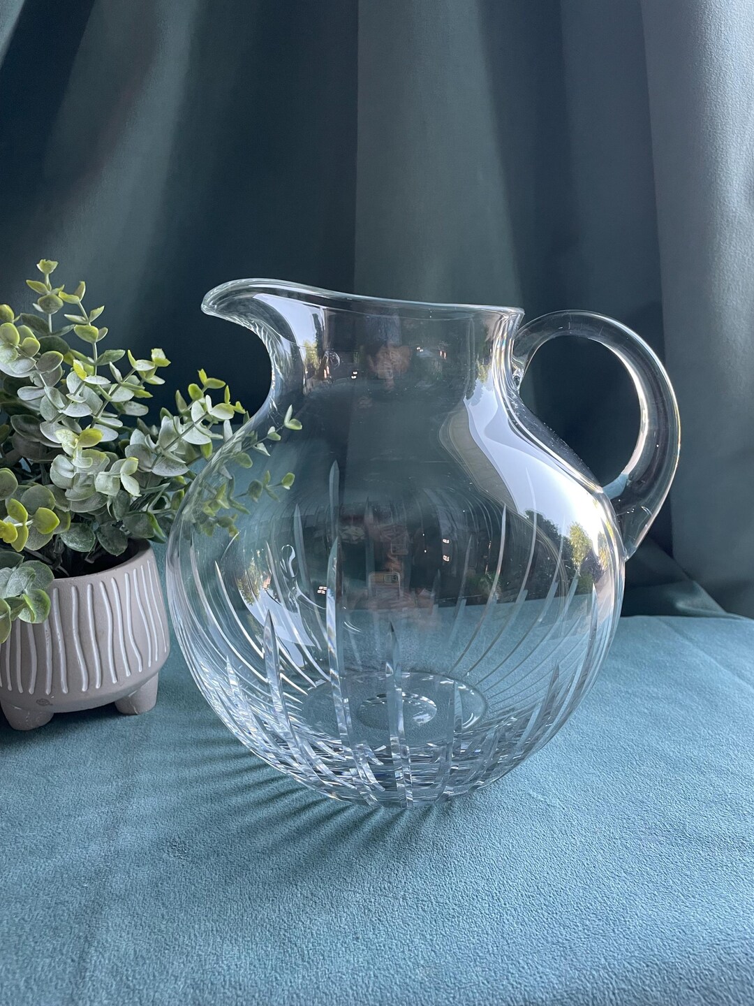 Block Poland Aubrey Crystal Vertical Cuts 70 Oz. Pitcher - Etsy