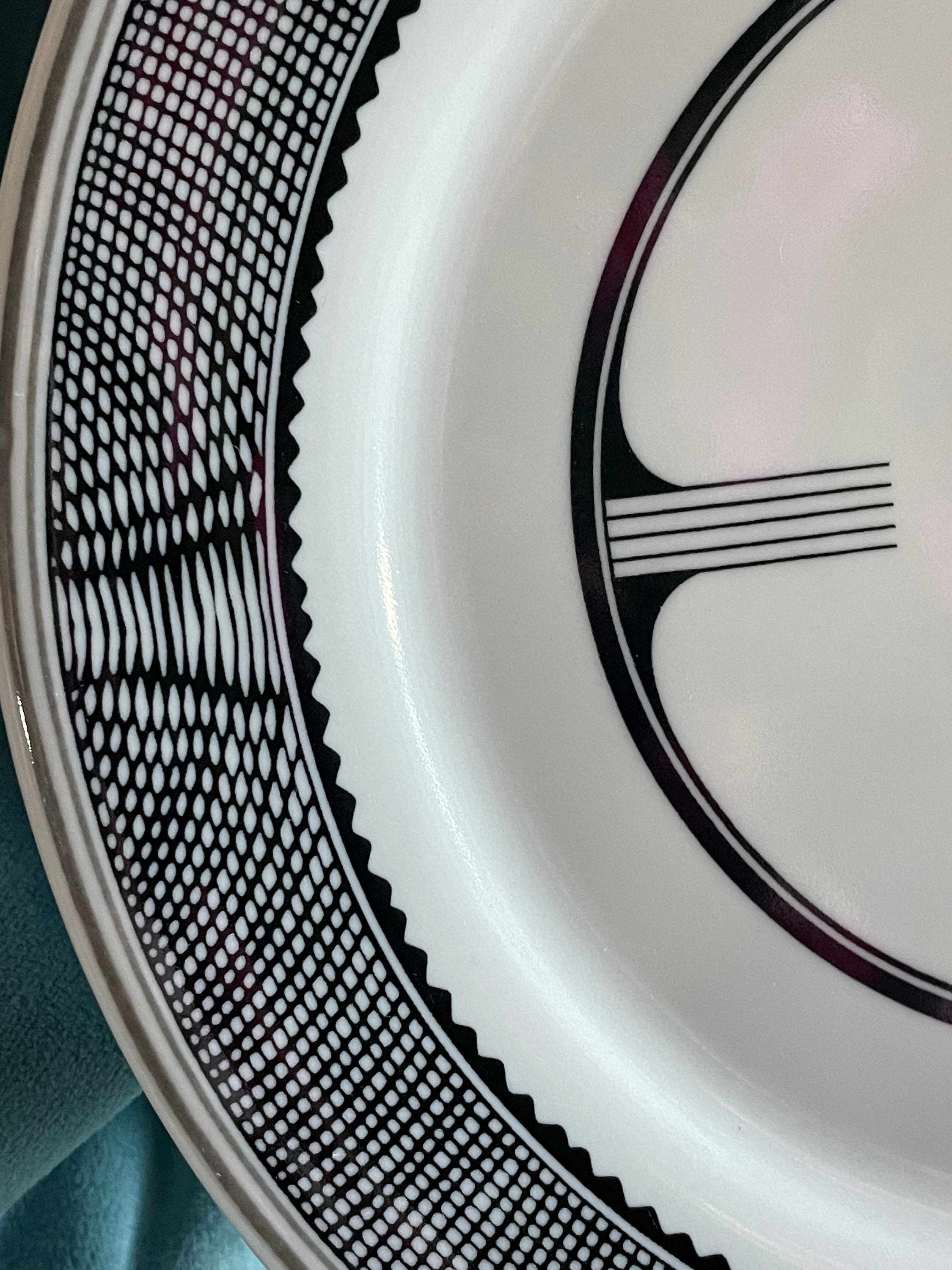 Ancient Mimbreno Indian Santa Fe Dining Car Plate Reproduced by HF ...