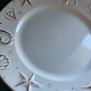 Thomson Pottery Coastal Hampton Seashell and Starfish Embossed Rustic ...