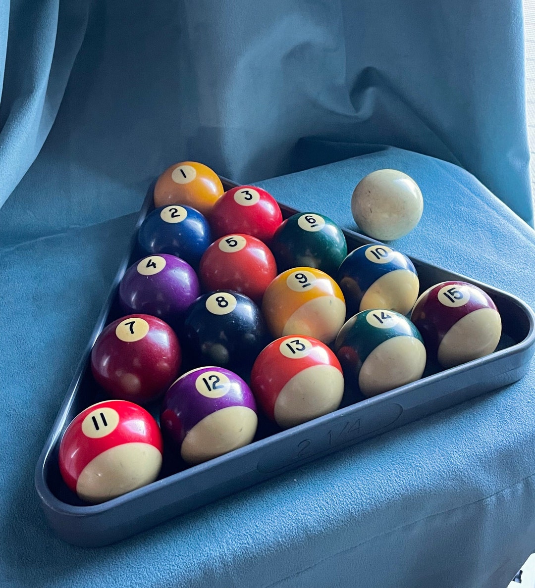 Vintage Hyatt Cast Phenolic Resin Pocket Billiard Pool Balls by Albany Billiard Ball Company ...