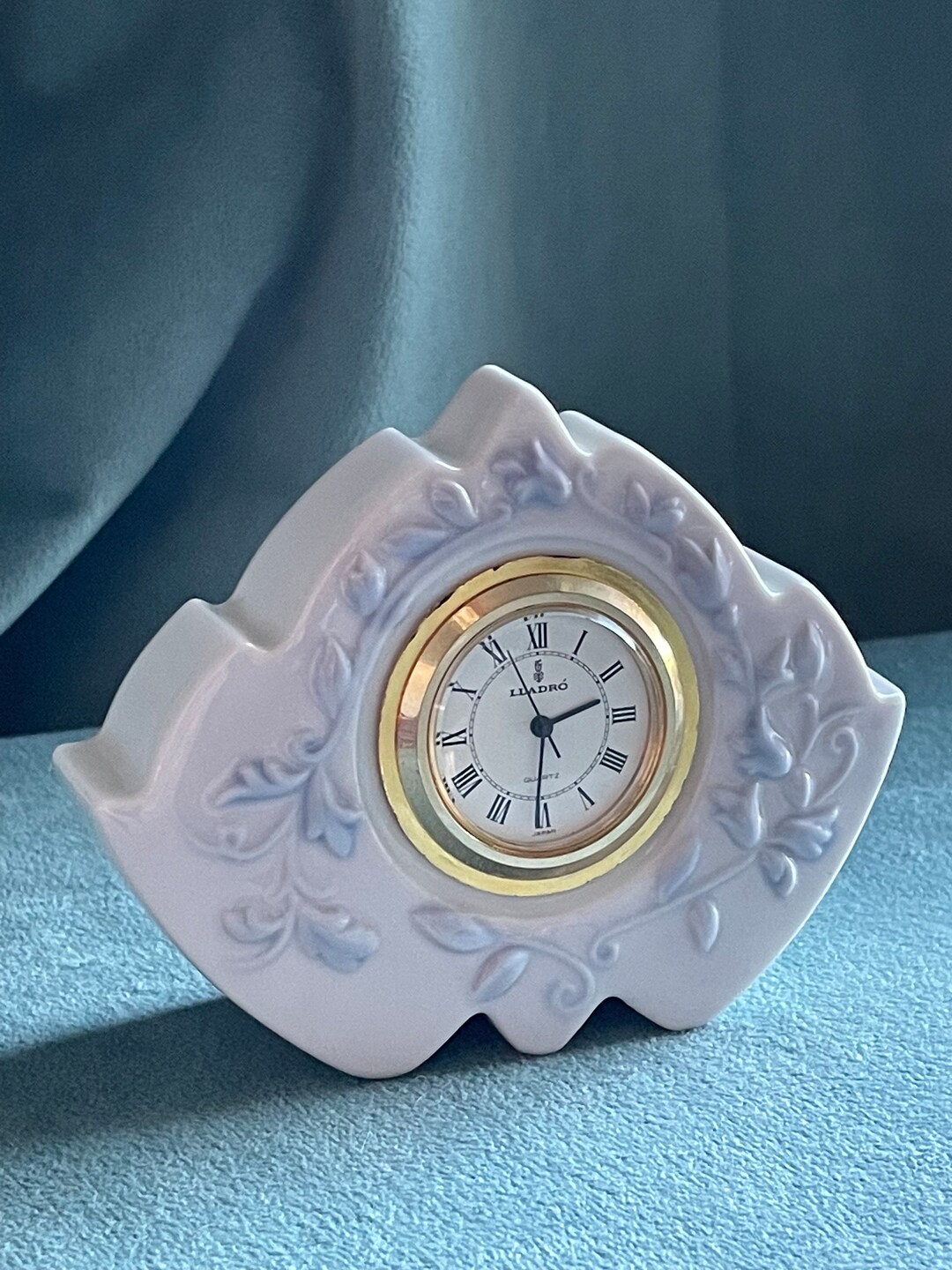 Vintage Lladro Porcelain Marbella Quartz Desk Clock - Etsy