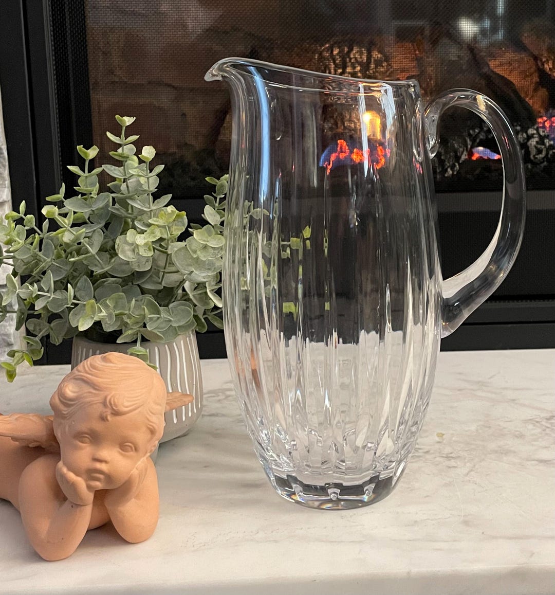 Vintage Miller Rogaska Soho Crystal Water Pitcher - Etsy