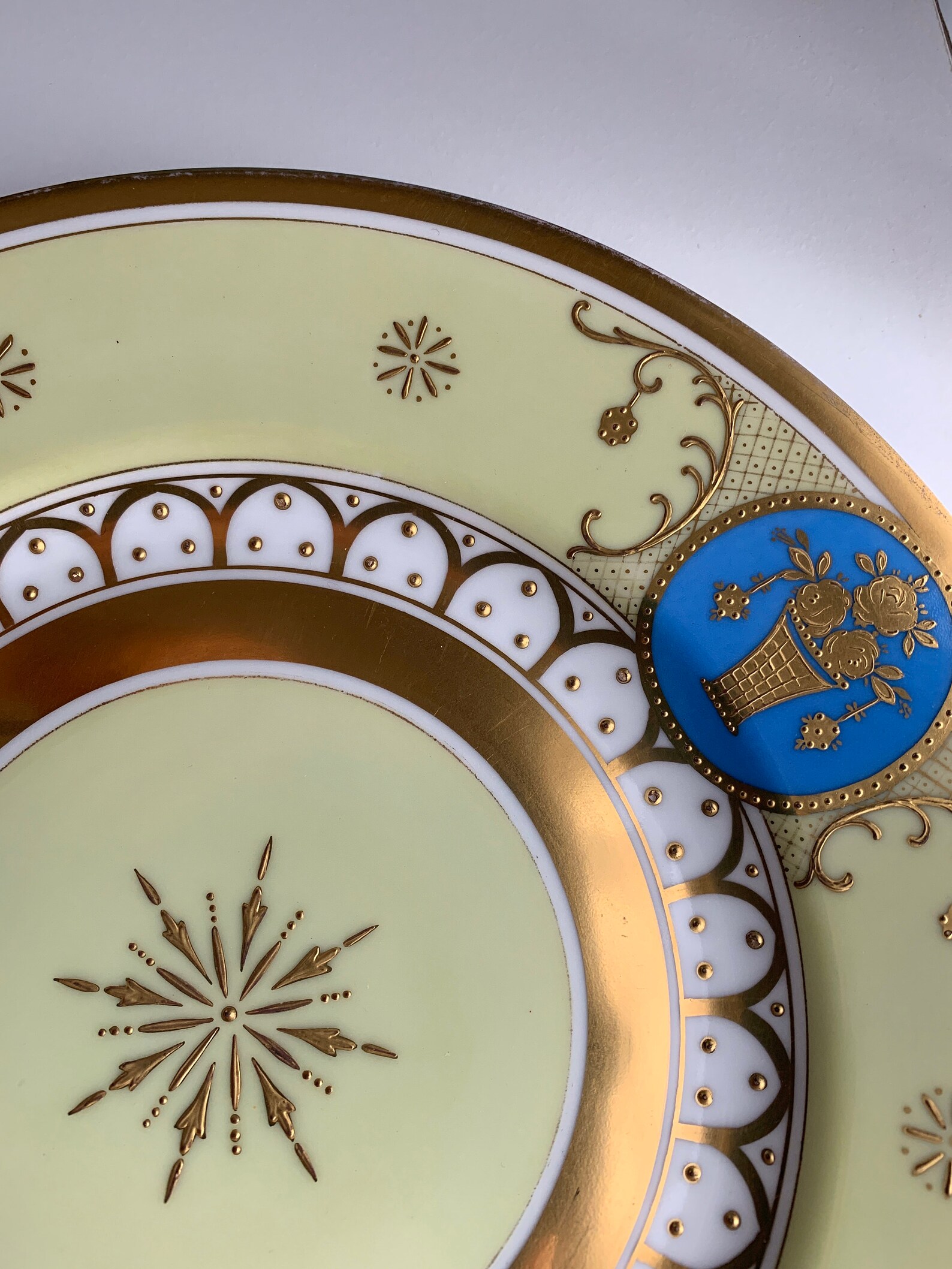 Vintage Pirkenhammer Czechoslovakia Porcelain Cabinet Plate Dinner ...