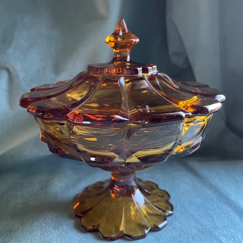 Amber Candy Dish - Etsy
