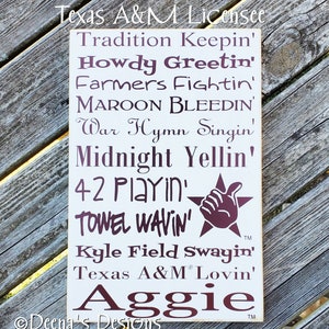 Aggie Sign - Etsy
