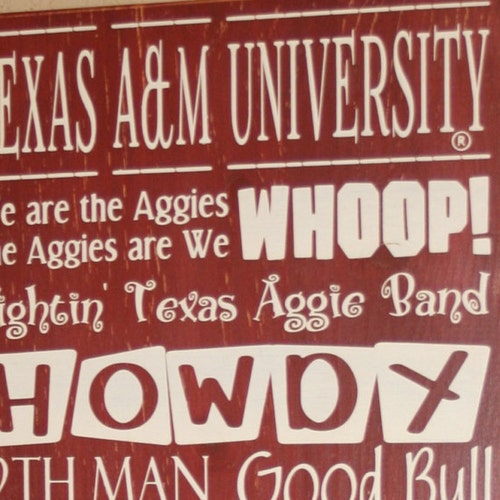 Texas A&M Yard Sign - Etsy