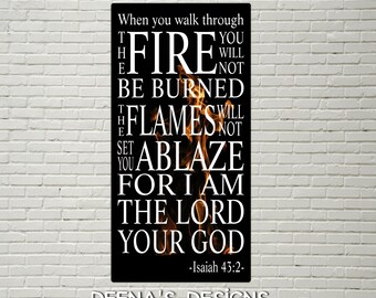 Fireman Bible Verse - Etsy