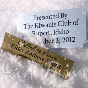 Personalized 3" X 6" Laser Engraved Name Plates - Etsy