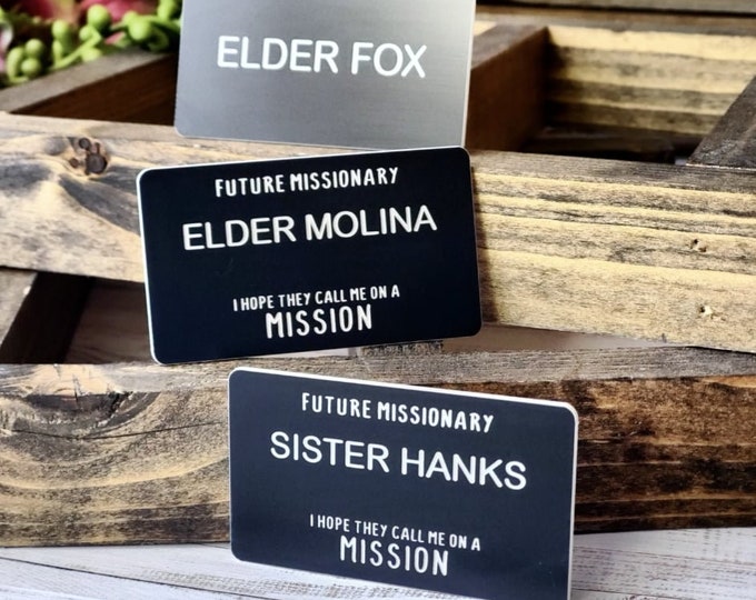 Personalized Mini Future Missionary Name Tag With Your - Etsy