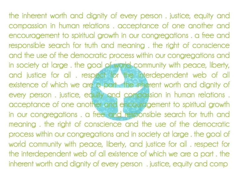 UU Principles and Purposes / Greeting Card - Etsy