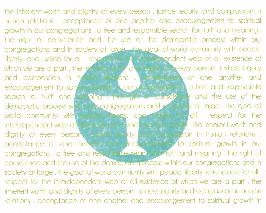 UU Principles and Purposes Chalice / 8x10 Print - Etsy