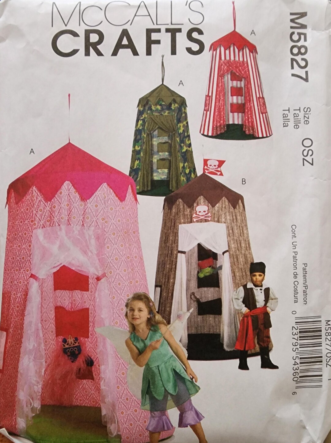 Play Canopy Stand Alone Tent. Pre-owned Uncut Pattern. Mccall's M5827 ...