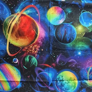 Out of This World Deep Space Planetary Solar System, Bold Vivid Colors ...