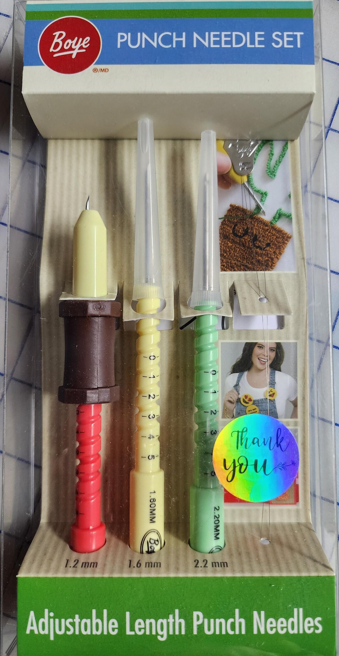 New Unopened Box Boye Punch Needle Set. Adjustable Length Punch Needles ...