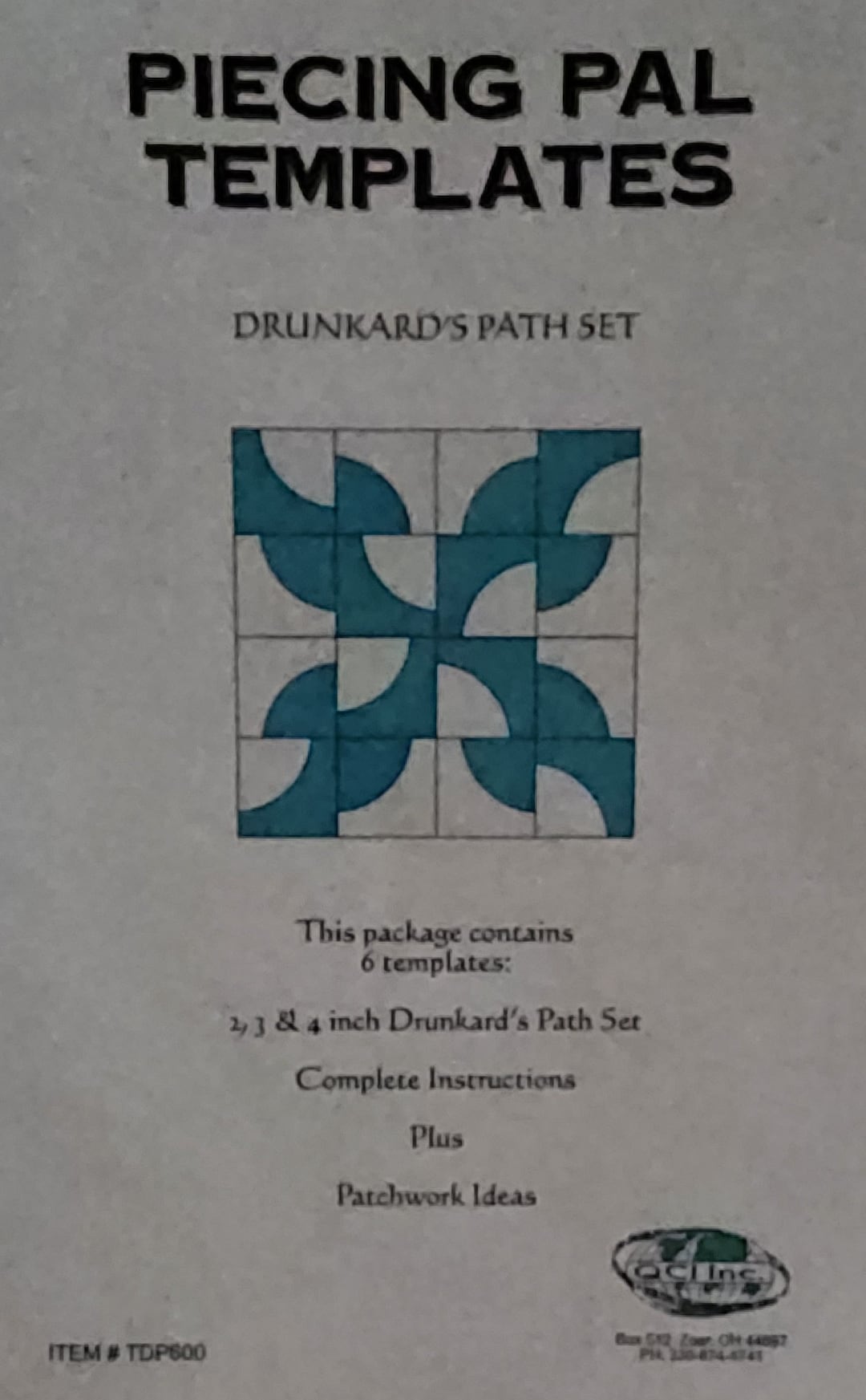 QCI Inc Drunkards Path Acrylic Template Pack. TDP600. - Etsy