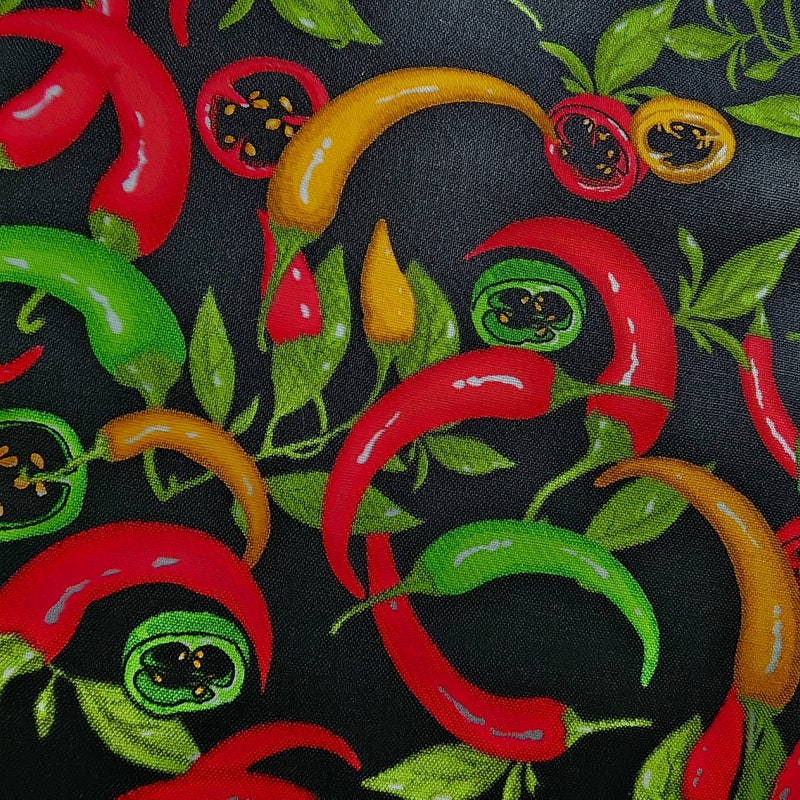 Chili Pepper Fabric - Etsy