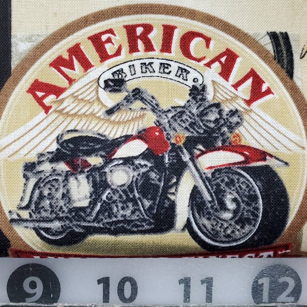 Harley Davidson Fabric Panels for Quilting - Etsy