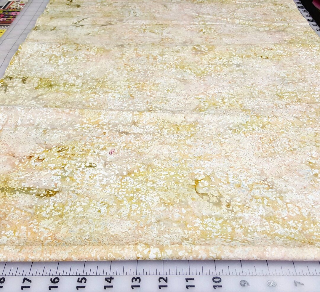 Hand Dye Batik Watercolor Earthy Mossy Gold Highlights - Etsy