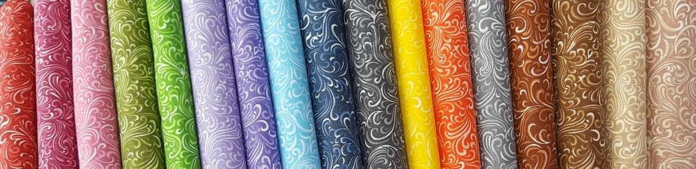 Swirl Curl Wave Feather Flourish 100% Cotton Quilting Fabric. | Etsy