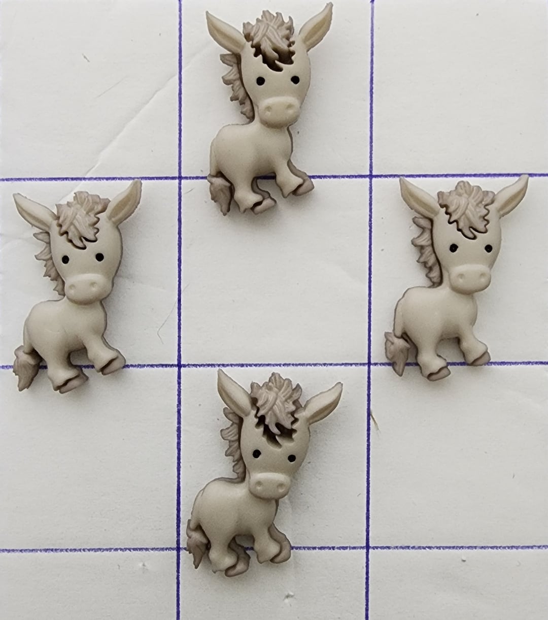 Sweet Adorable Little Donkey, Jack Ass, Burro. Nice Detail. 4 Matching ...