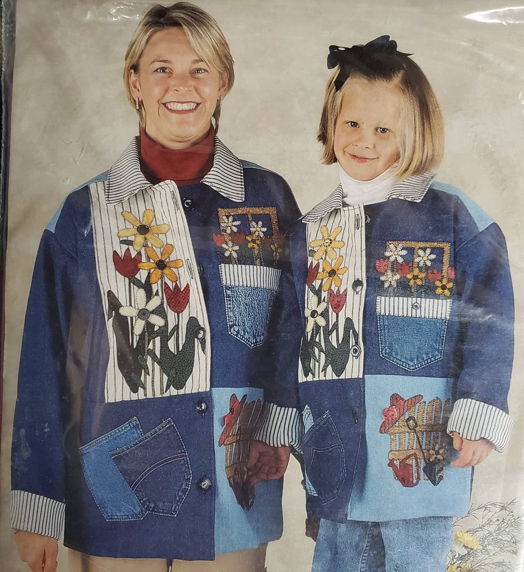 Garden Belles, Indigo Junction IJ491. Patrón nuevo sin cortes. Chaqueta ...