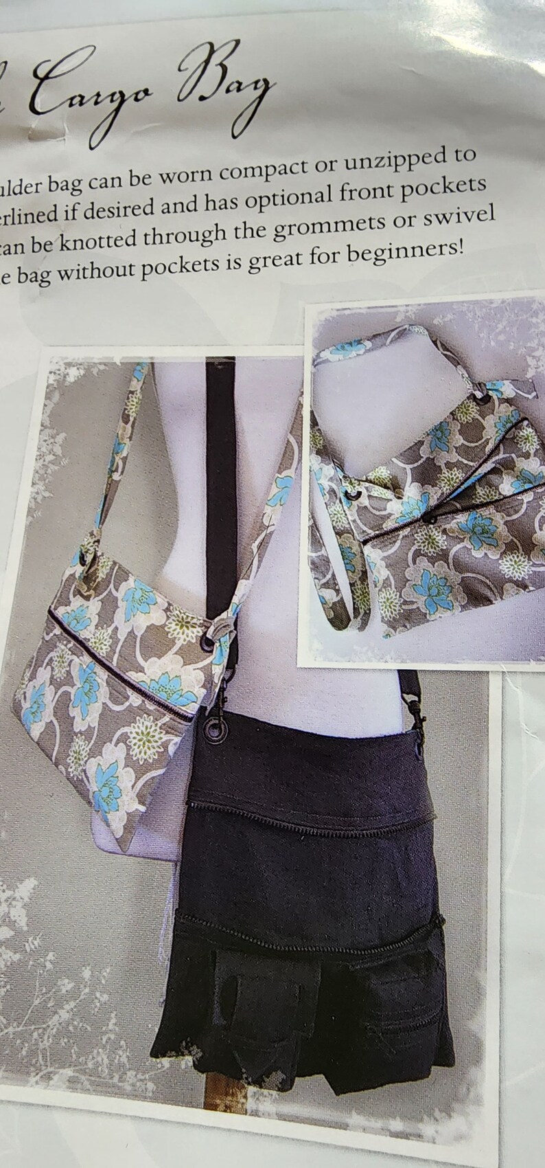 The Cargo Bag - Fabric / Cloth Purse Pattern. 082, by Favorite Things ...