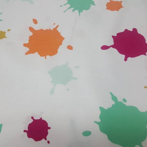 Paint Splatter Fabric - Etsy