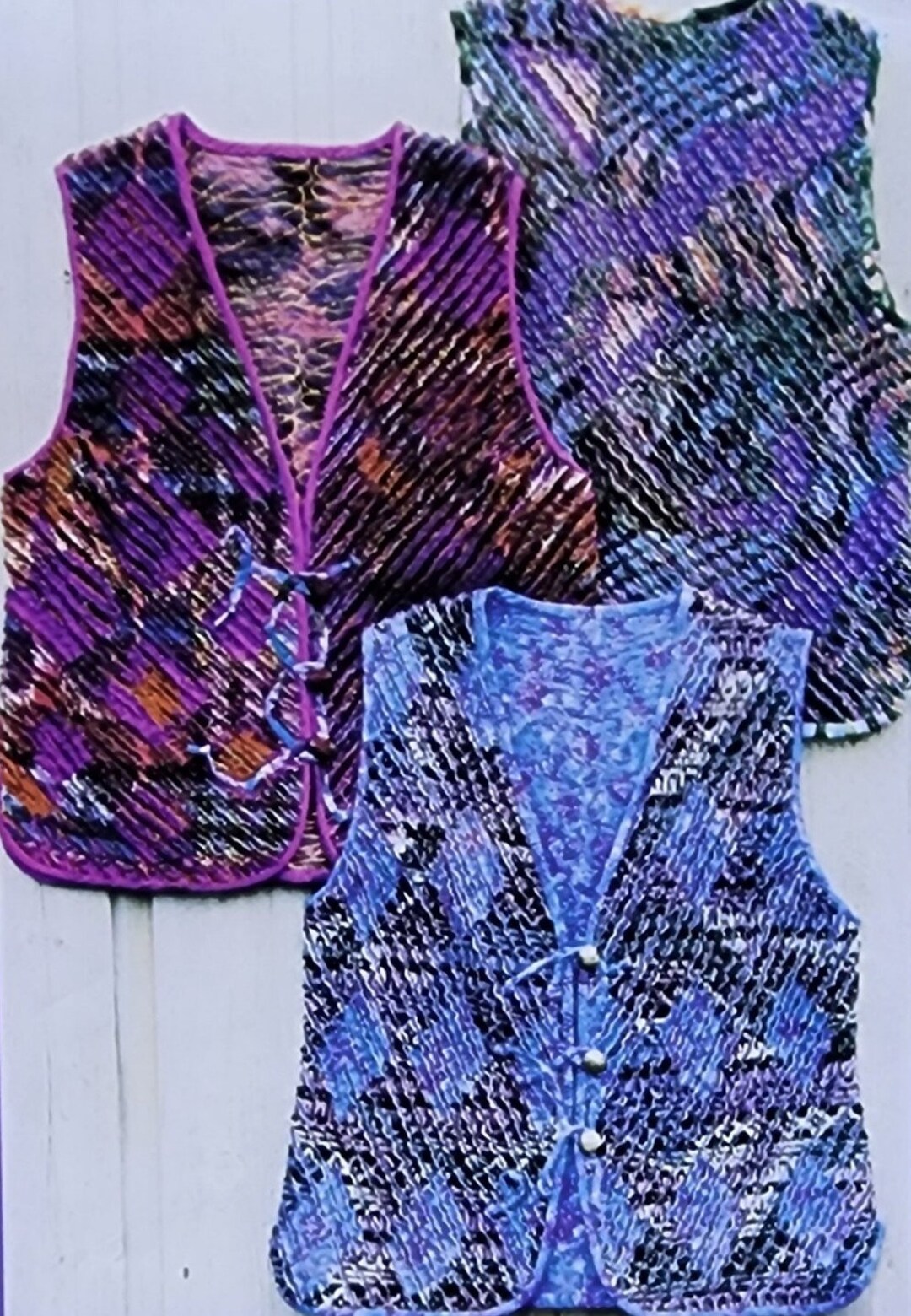 Uncut Paper Pattern. Raggedy Vest. Use up Fabric You Can't Figure Out ...