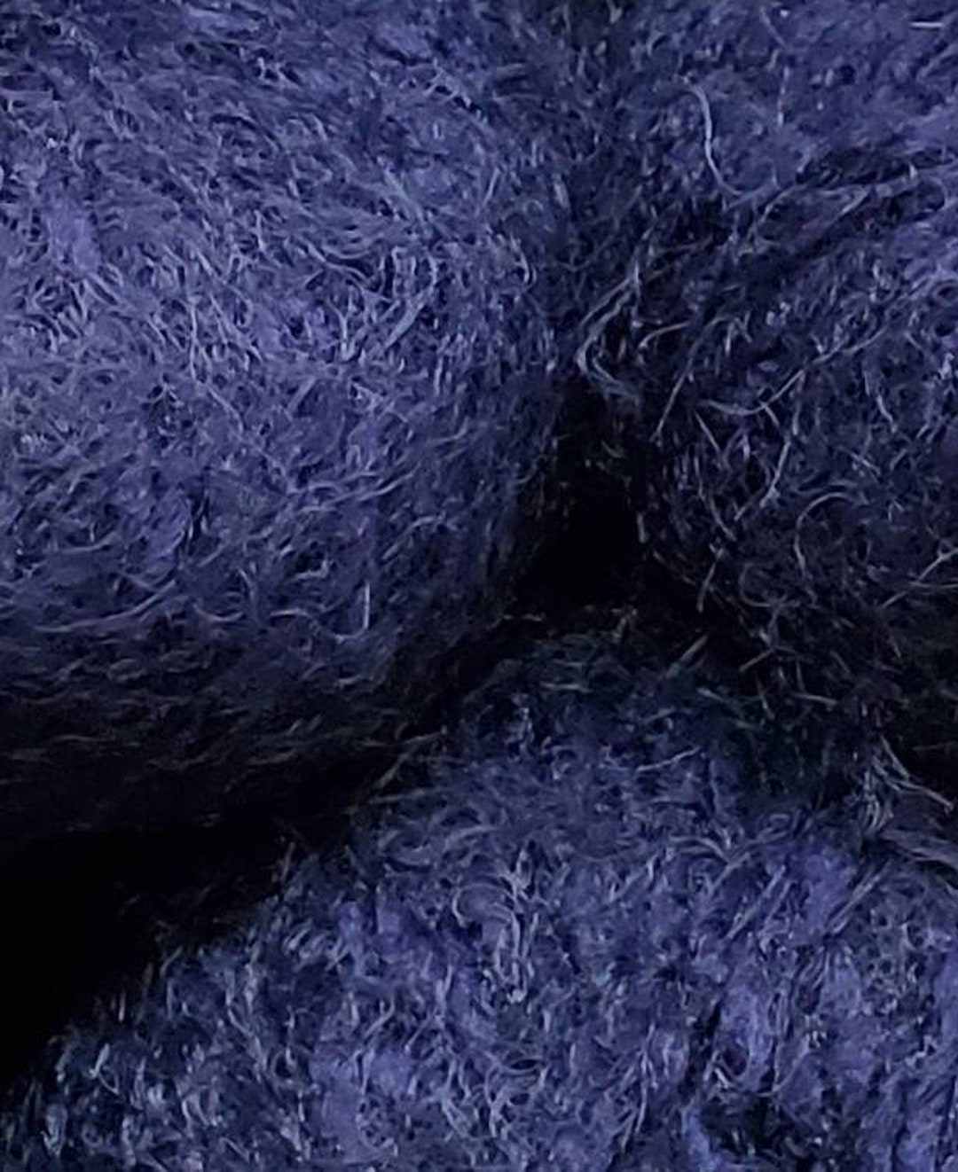 8 Skeins of Deep Royal Blue Yarn. Beautiful Soft Fuzzy. Furz - Etsy