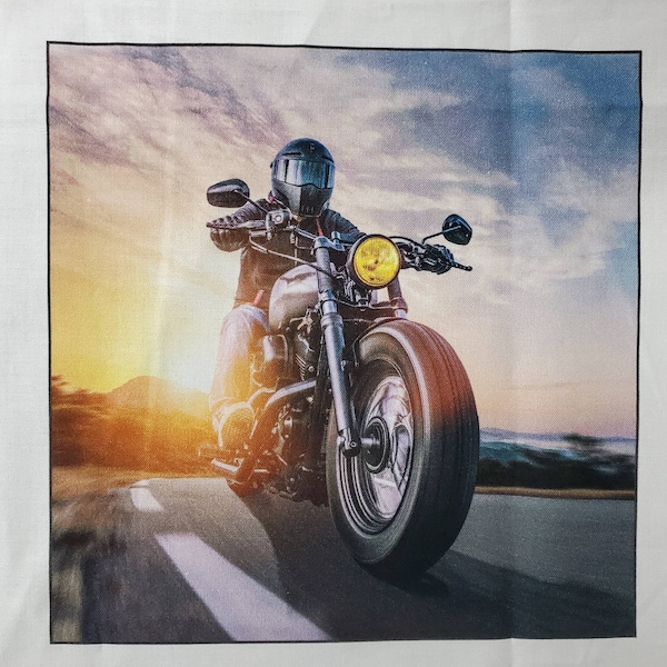 Motorcycle Fabric Panels for Quilting - Etsy