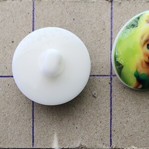 Round Tinker Bell Thick Glossy Domed Button. Nice Detail. 2 Fun ...