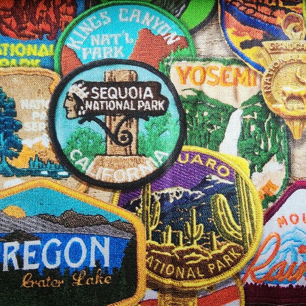 National Park Fabric - Etsy