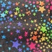Pre-cut, PLEASE Read Description. Bold Black Rainbow Stars With Silver ...