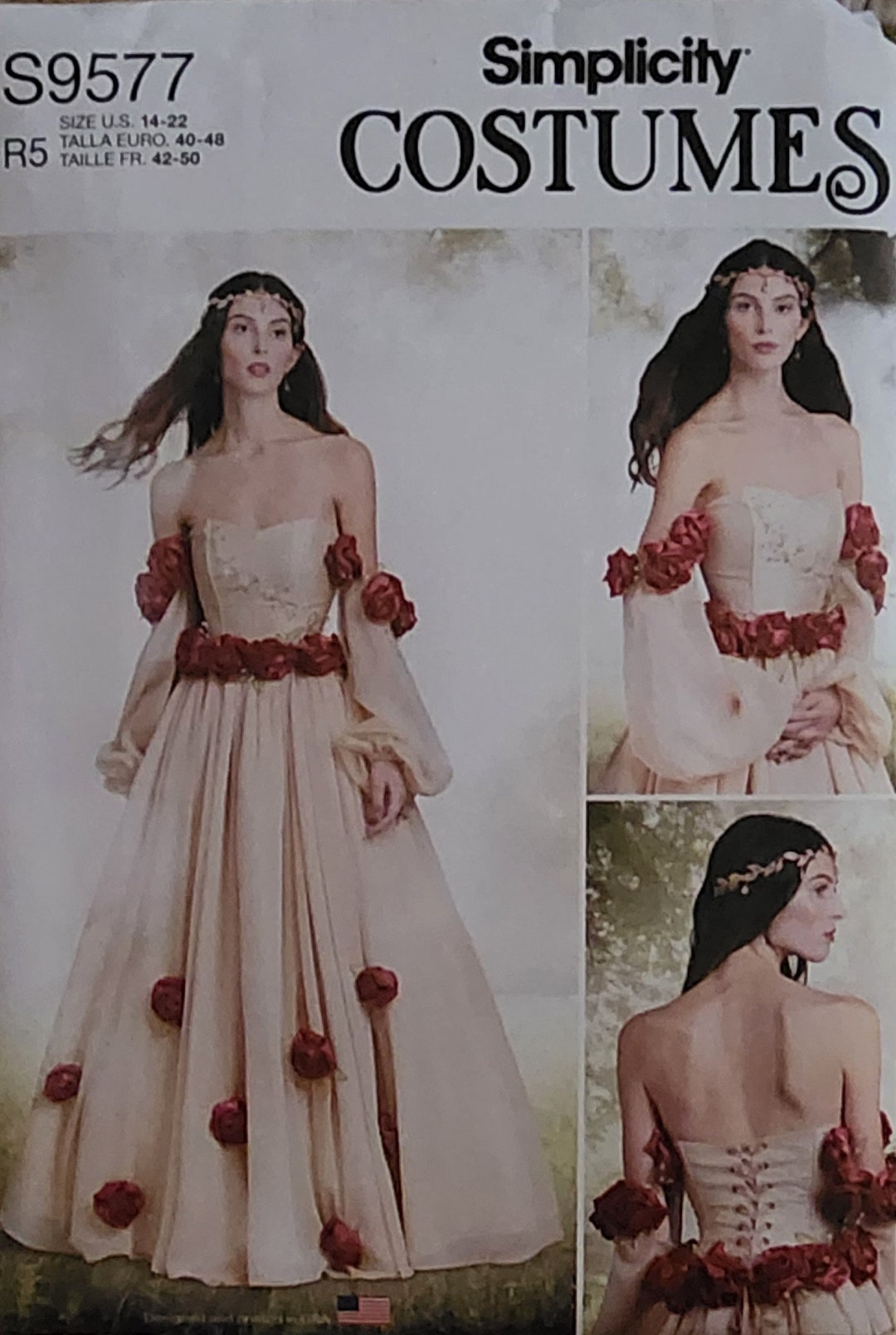 Simplicity Historical Costume Pattern. S9577 H5 Size (6 - 8 - 10 - 12 ...