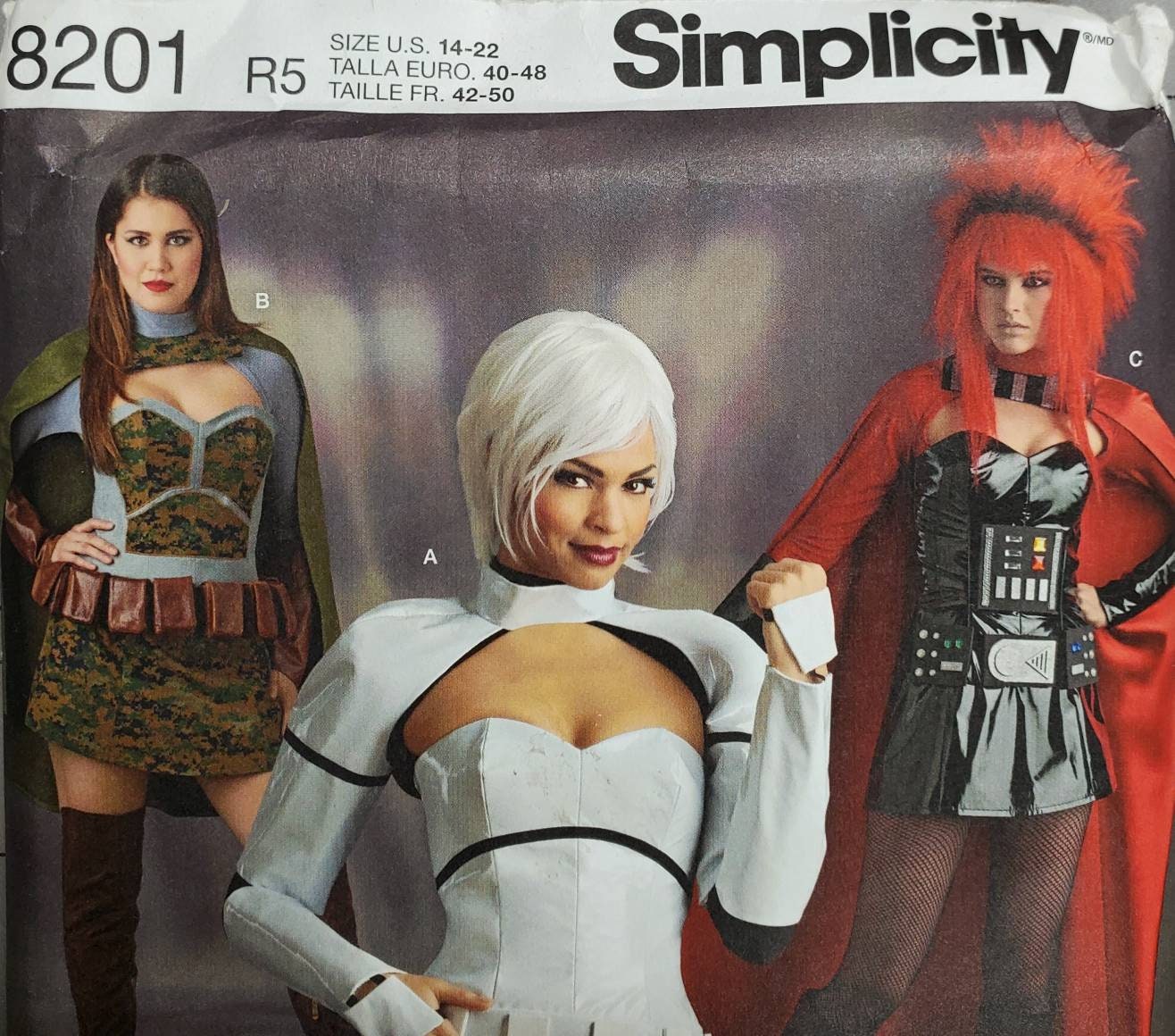 Simplicity Women's Super Hero Pattern 8201 R5. Sizes - Etsy