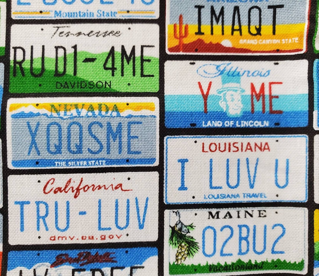 License Plate Plates. Small Scale, Colorful Fun Different. 100% ...