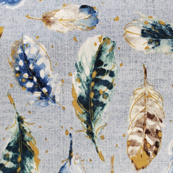Feather Print Fabric - Etsy