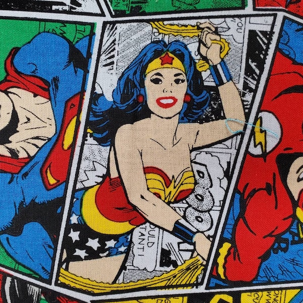 Dc Comics Flash Fabric - Etsy