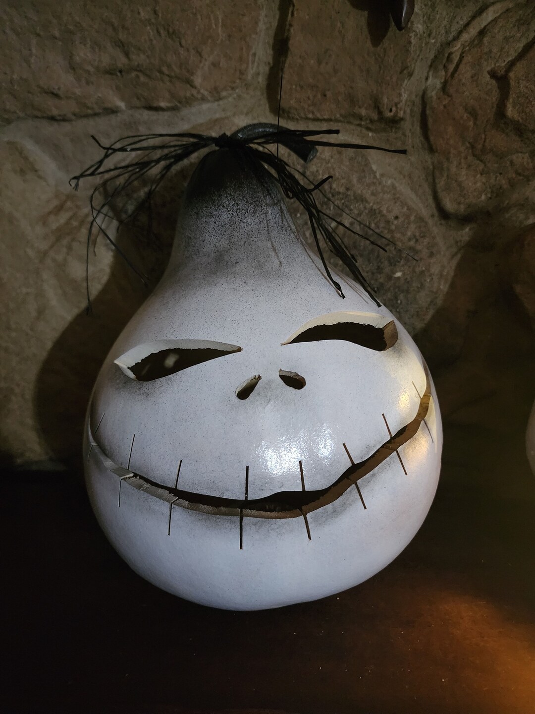 Jack O Lantern Luminary Gourd - Etsy