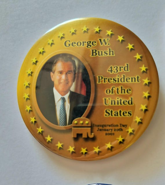 2000 Presidential Bush/Cheney Campaign Backpins. Six … - Gem