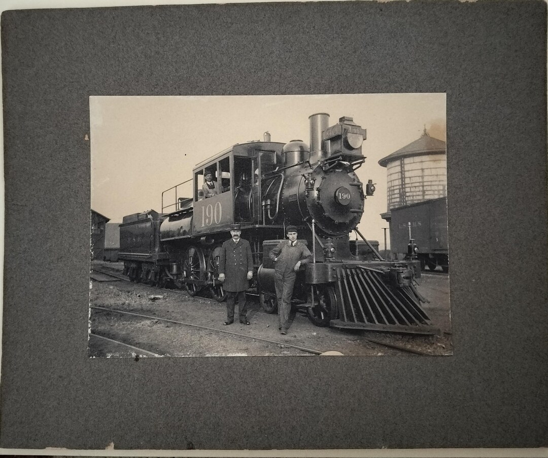 Antique 190 Steam Locomotive Photograph, Matted 8x10 - Etsy