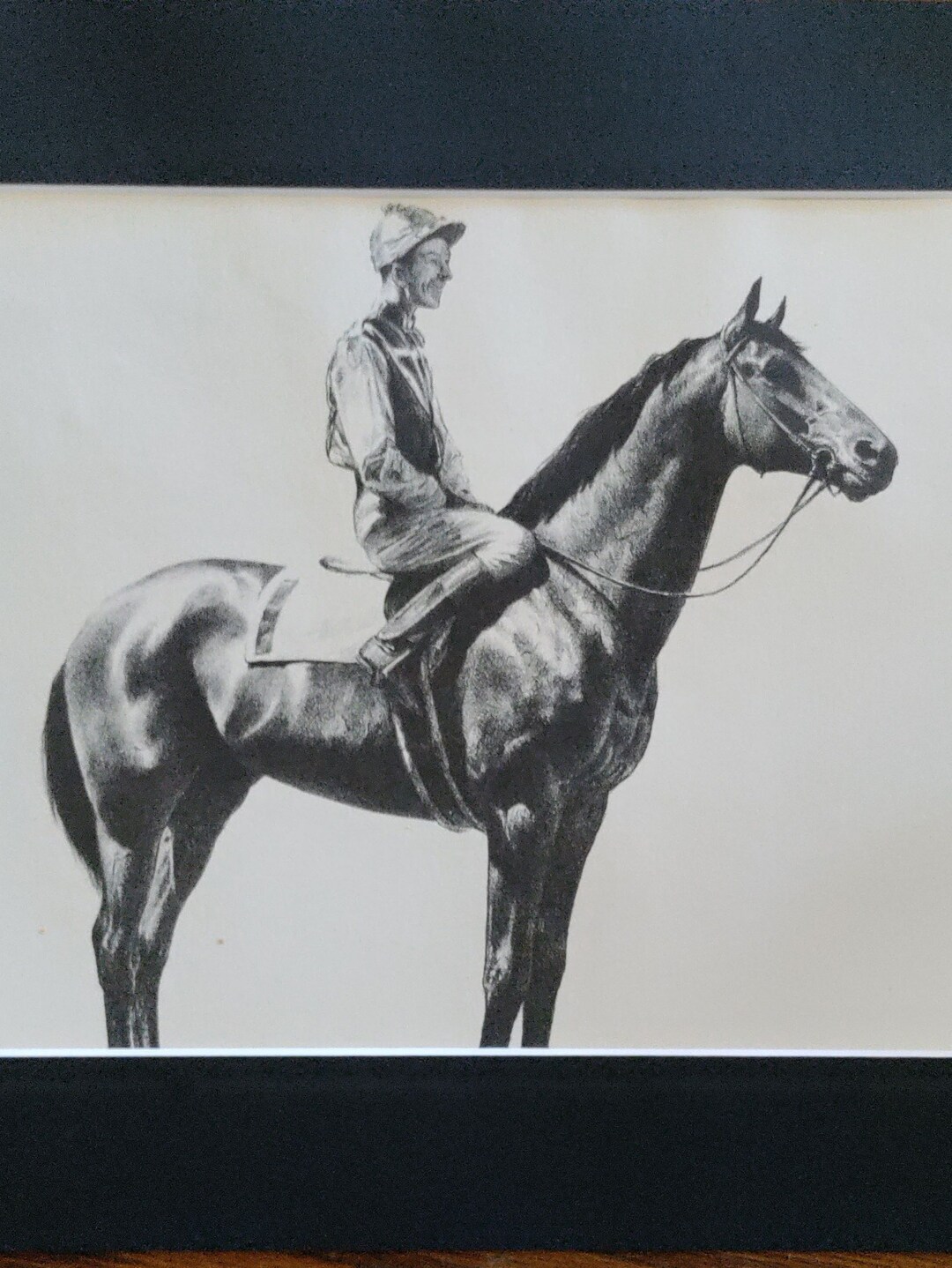 Seabiscuit & Red, 1940s Pen and Ink Print, CW Anderson, Matted 14" X 11 ...